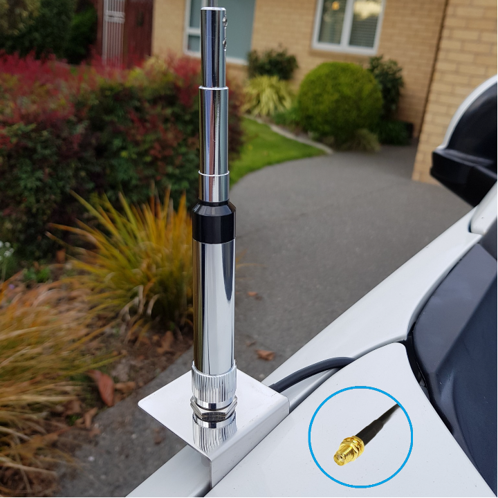 TECHOMAN UHF PRS 477MHz 5.5dBi Mobile Antenna Package for Baofeng SMA ...