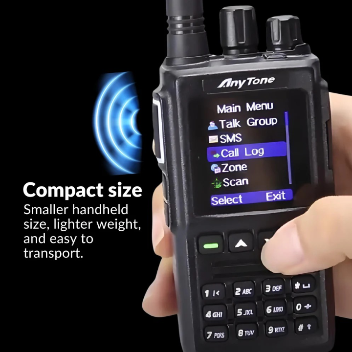 ANYTONE AT-D168UV DMR Dual Band Handheld 136-174MHZ 400-480MHZ with 18