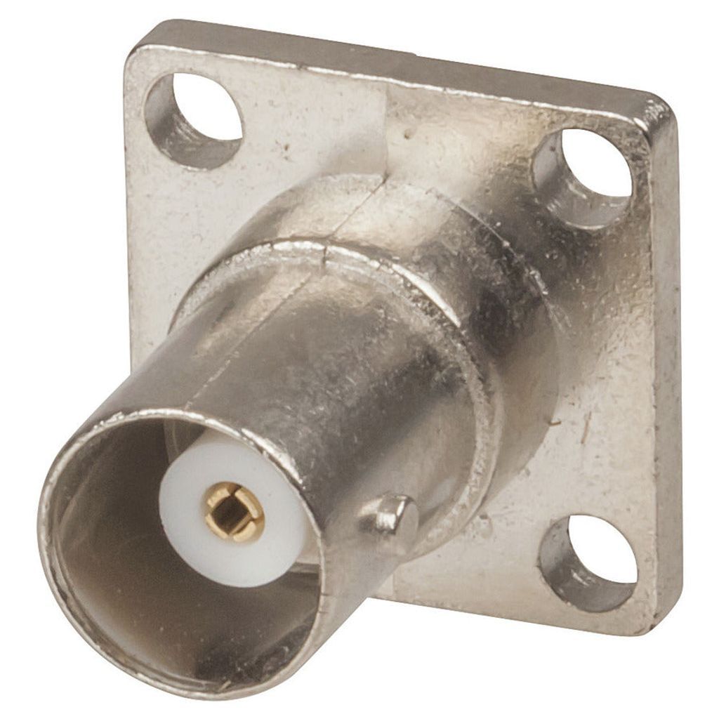BNC Female Square Chassis Socket Solder Connector