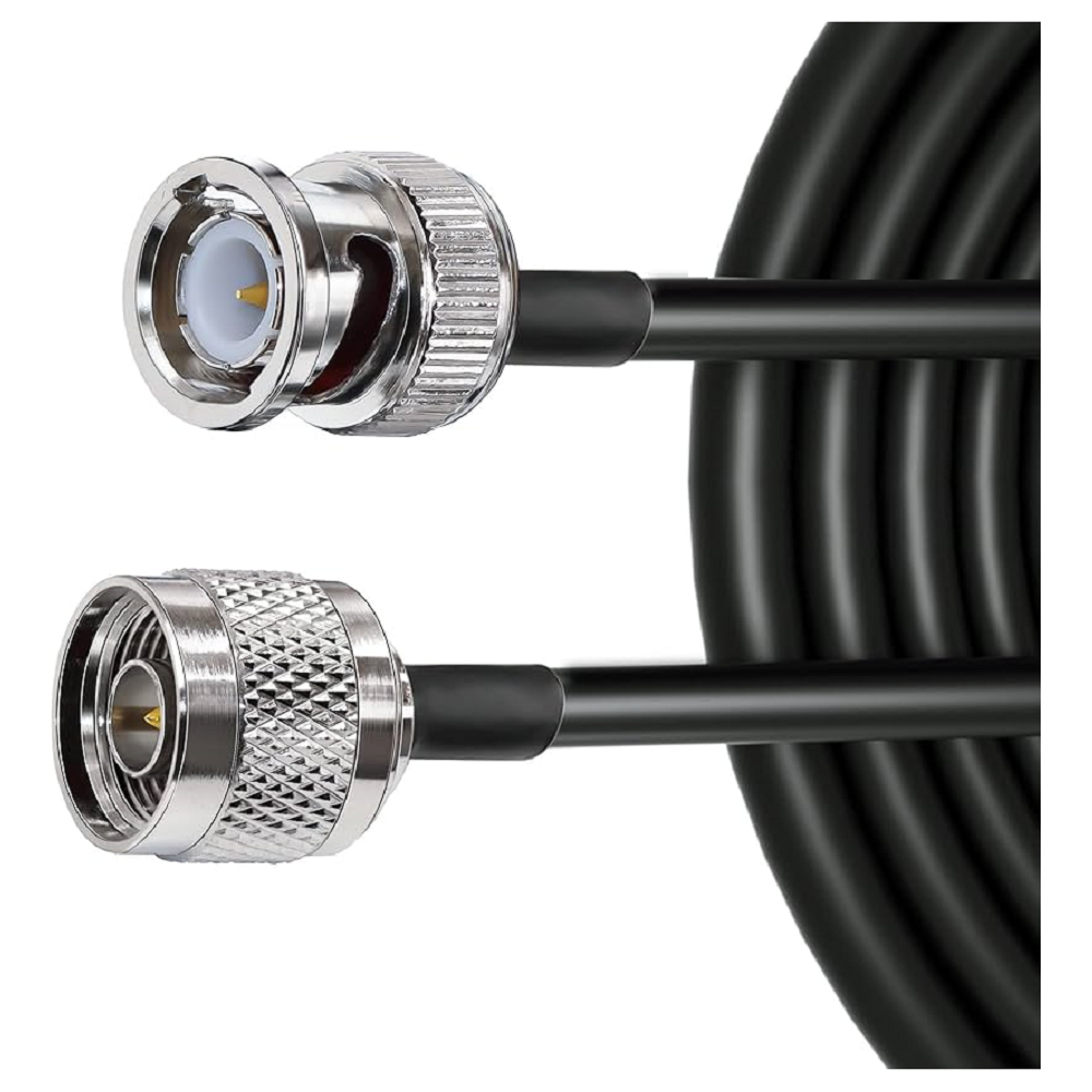 TECHOMAN Antenna / Aerial RG-58 Cable with N Plug to BNC - 7.5 Metre C