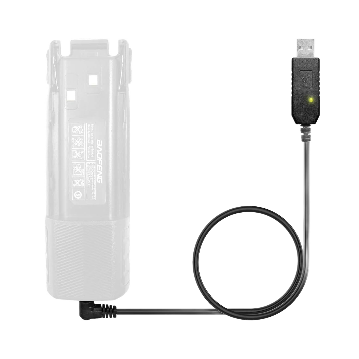 Baofeng UV-82 BL-8 Battery Direct Charge Cable for High Power 3800 mAh
