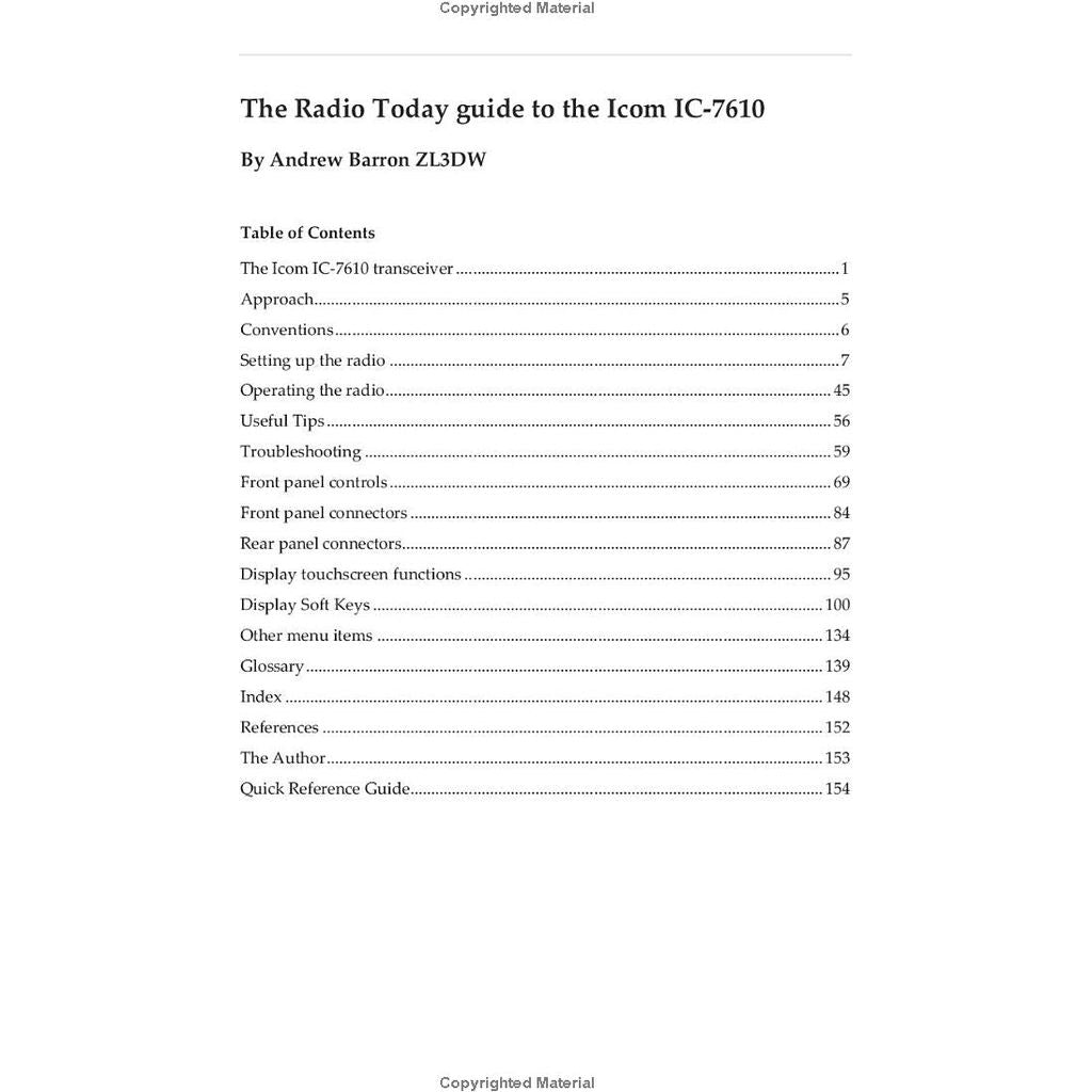 The Radio Today Guide to the Icom IC-7610 Book