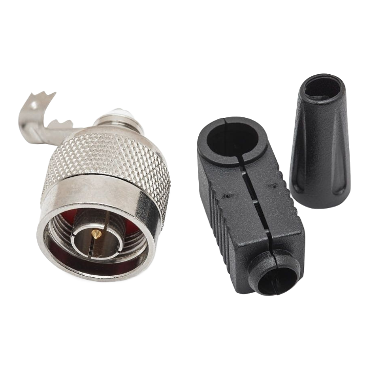 TECHOMAN N-Type Solderless Right Angle Plug for RG58