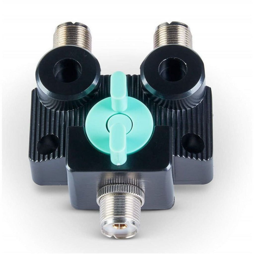 SHARMAN CO-201A 2-Way Die-Cast Coaxial Antenna / Aerial Switch