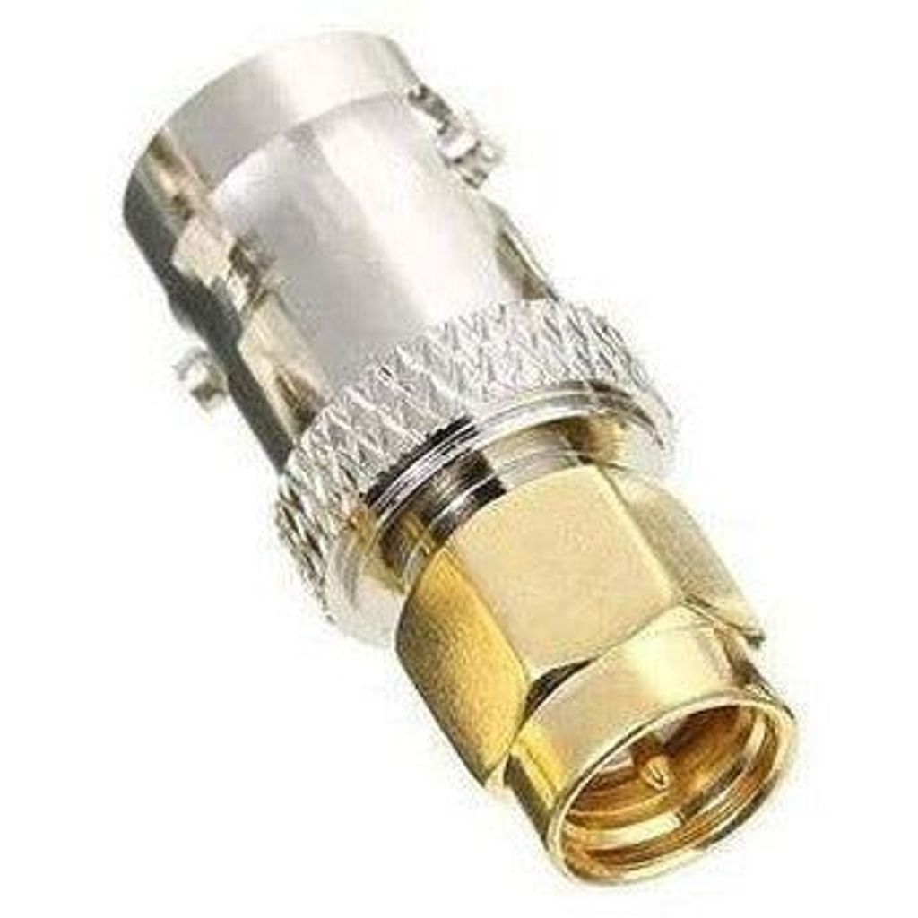 BNC Female Socket to SMA Male Plug Joiner / Connector / Adaptor