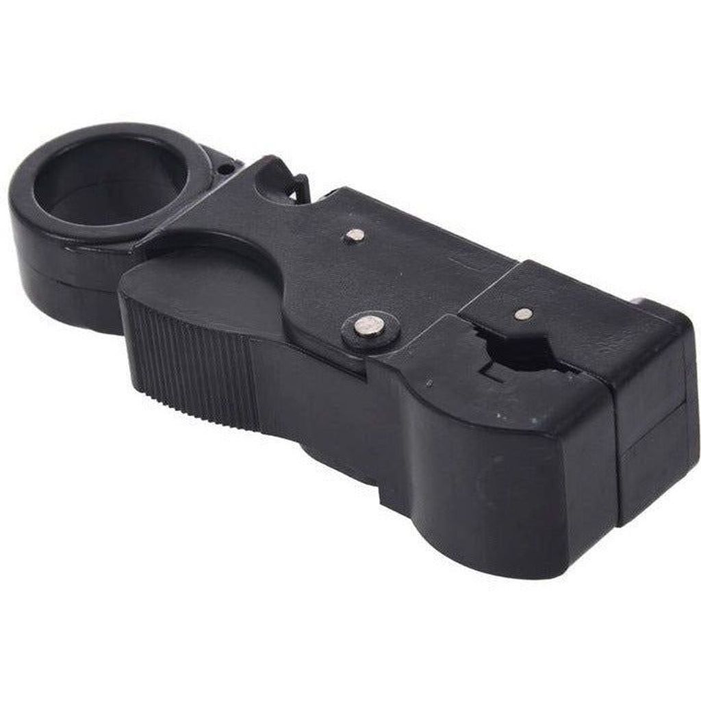 TECHOMAN Rotary 3 Blade Coaxial Cable Stripper Tool For RG58 RG59