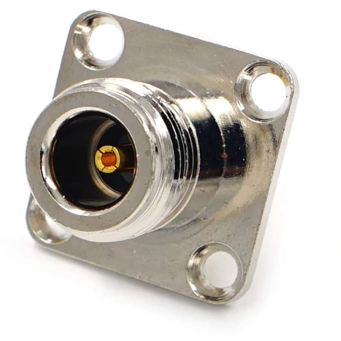 TECHOMAN N Type Female Chassis Socket to SMA Male Plug Joiner / Connec