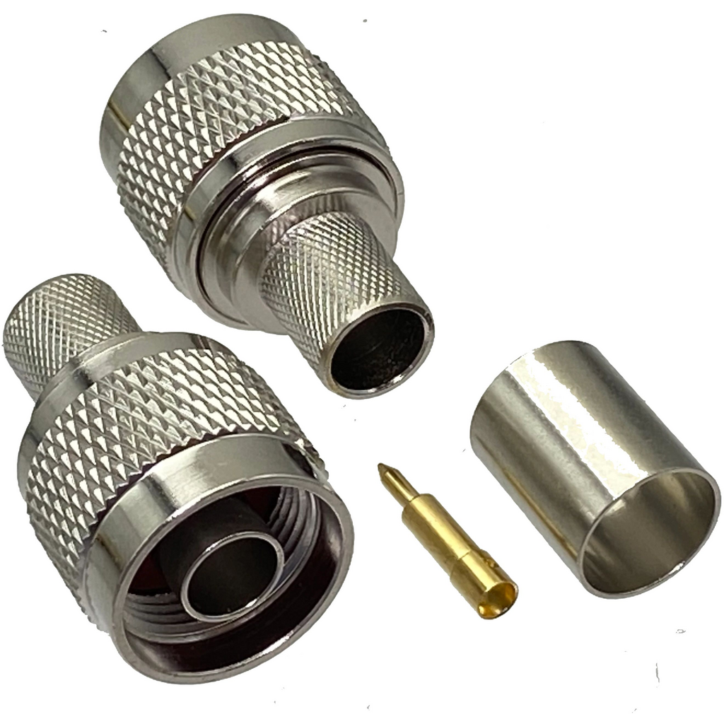 TECHOMAN N TYPE Male Crimp Plug for RG8 RG213 LMR400 SLMR400 Coaxial C
