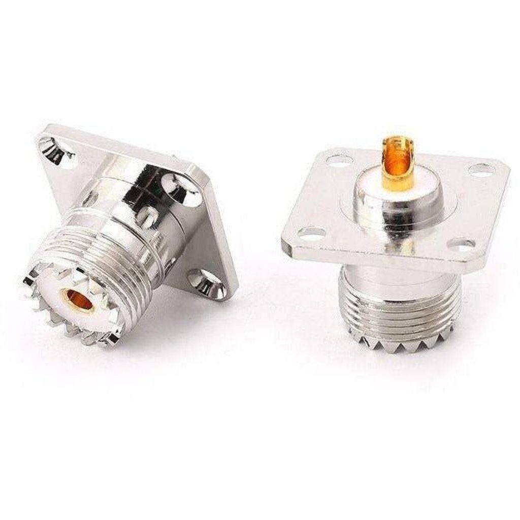 SO239 Type Square Female Chassis Mount Socket / Connector