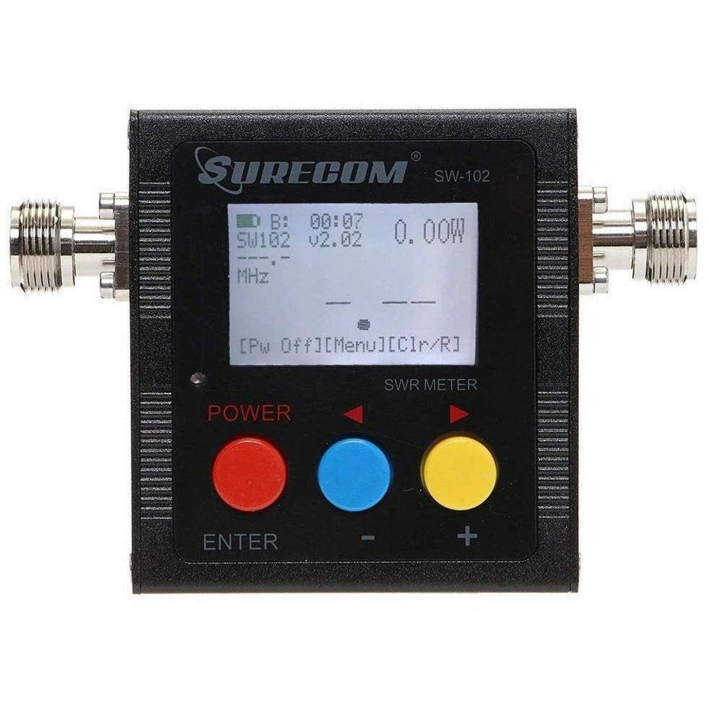 SURECOM SW-102 VSWR, SWR, Power & Frequency Meter VHF~UHF 125-525mhz w